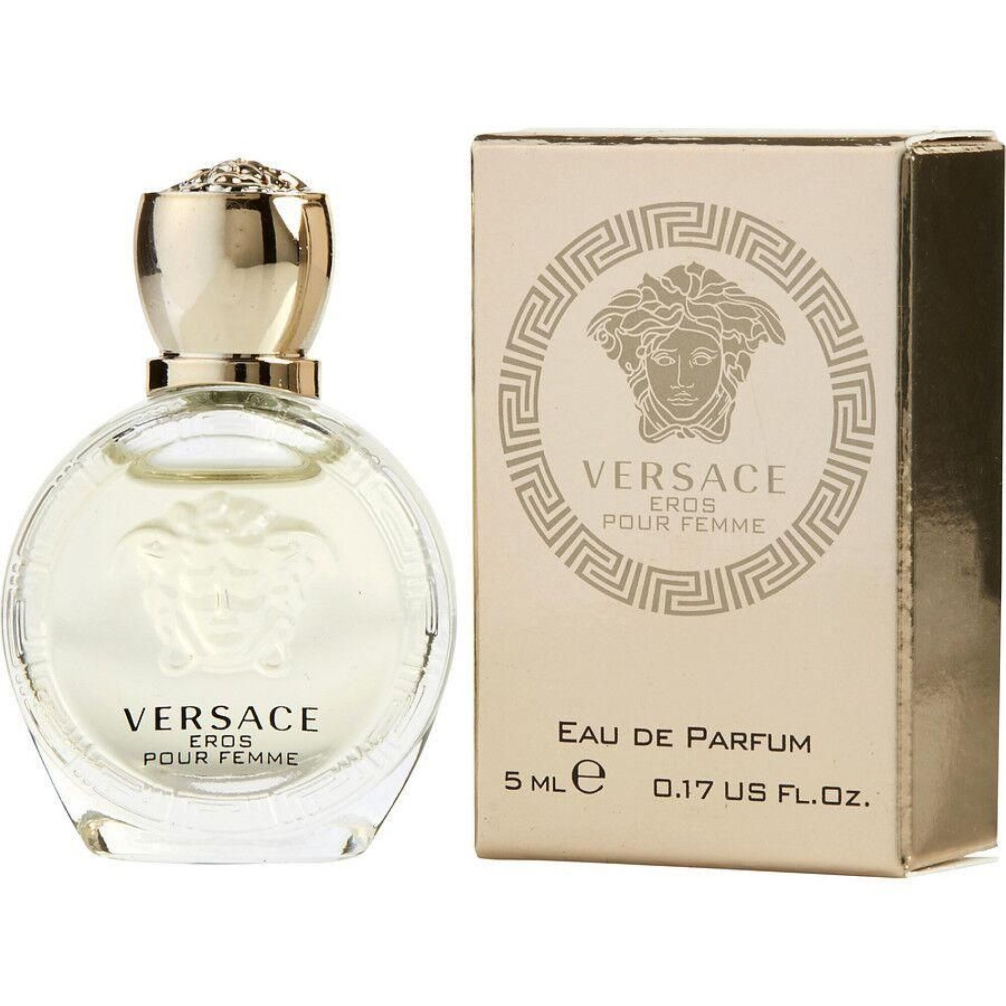 Versace Eros Pour Femme, парфюмерная вода, цветочный древесно-мускусный женский аромат, 5 мл
