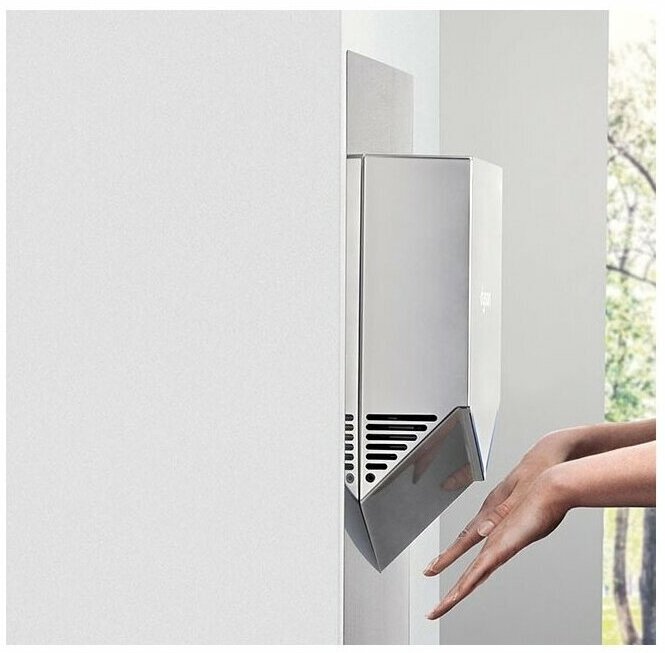 Сушилка для рук Kender, нержавеющая сталь, IPX4, HEPA-фильтр, 1200 Вт — фото 1