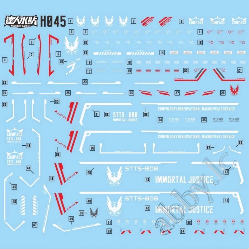 Аксессуар для модели HGCE STTS-808 Immortal Justice 1/144