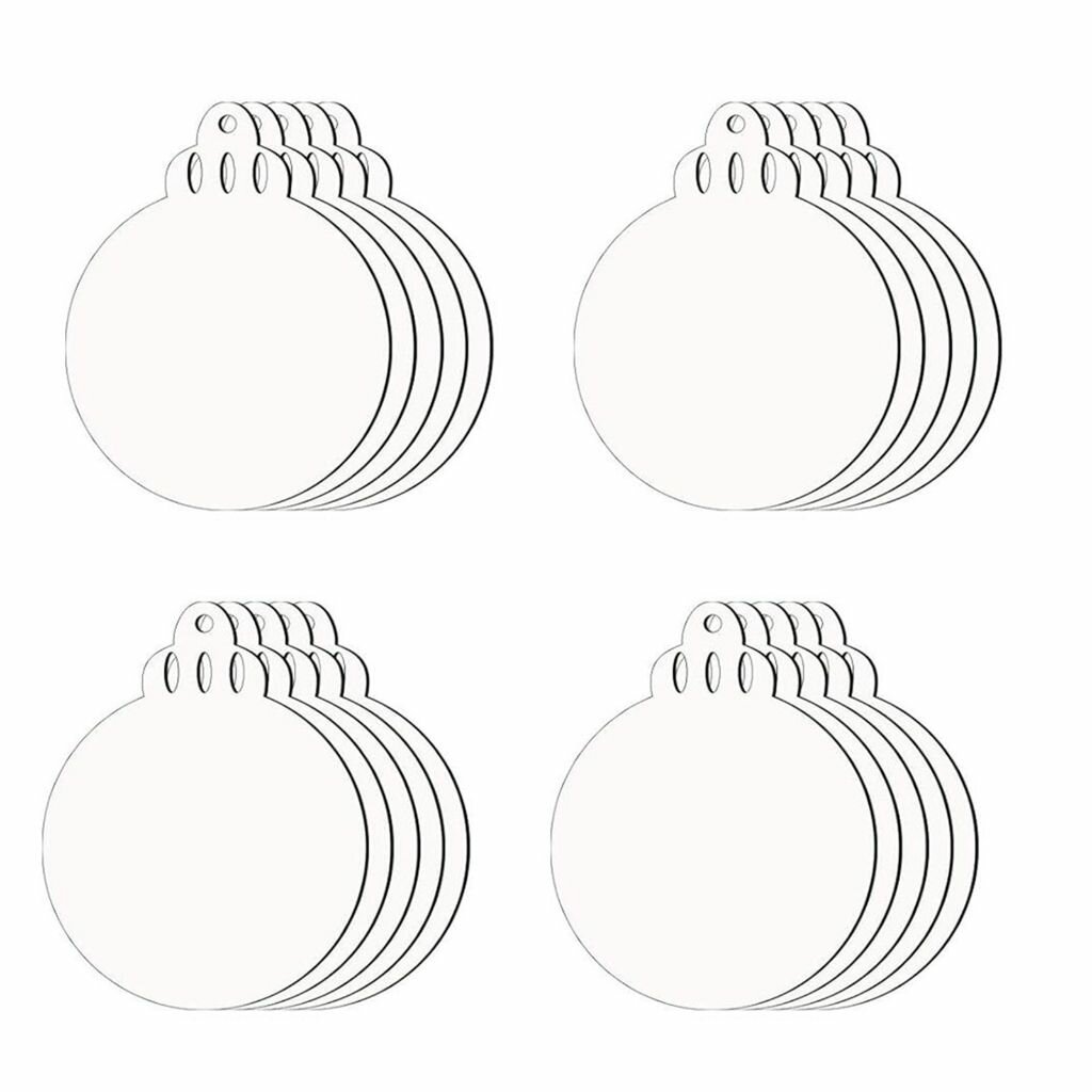 Творческий проект сублимационных заготовок для праздничных украшений из 20 штук