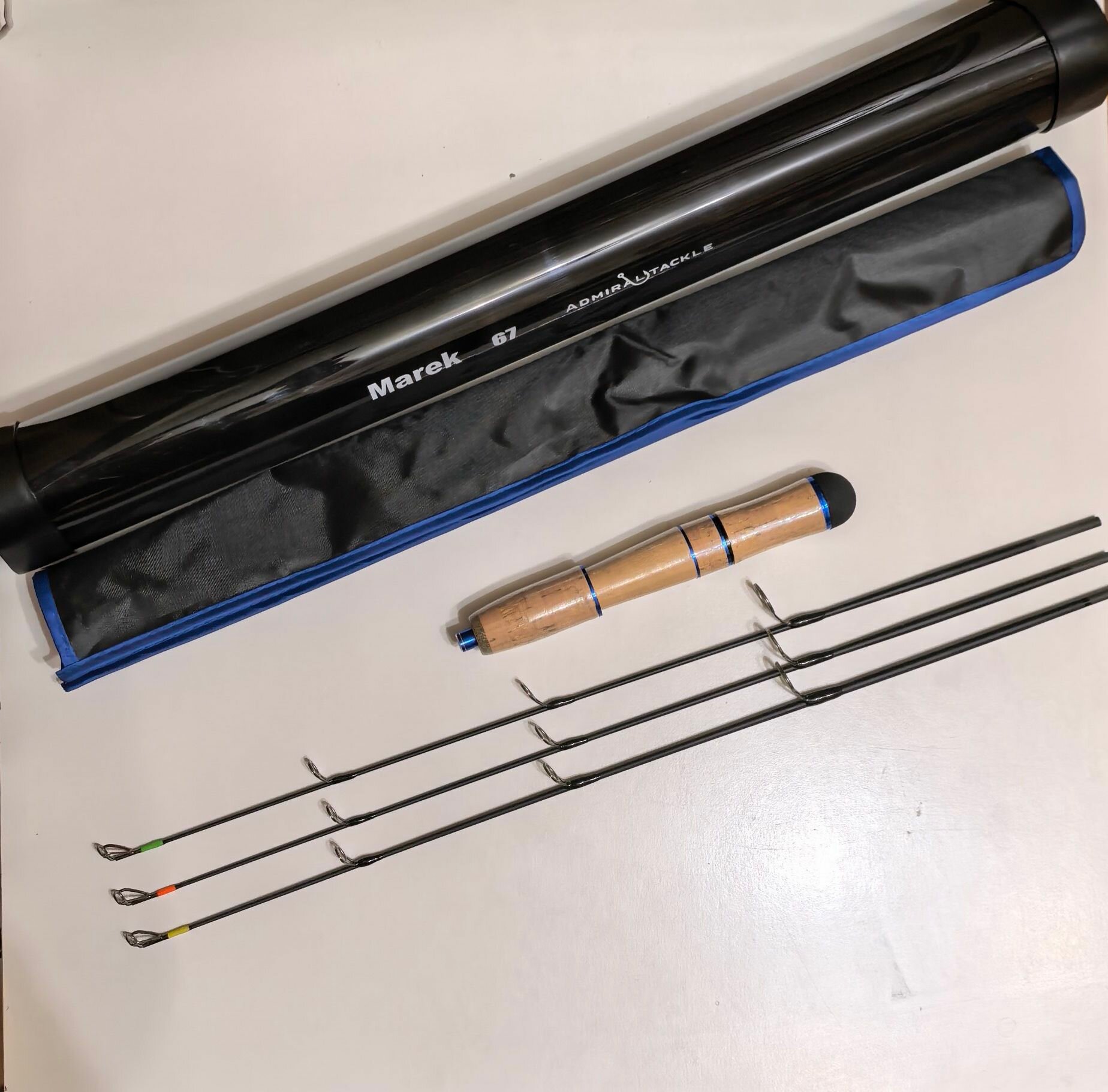 Удочка зимняя с тремя хлыстами 20, 35, 50гр admiral marek 67см for vib spesial