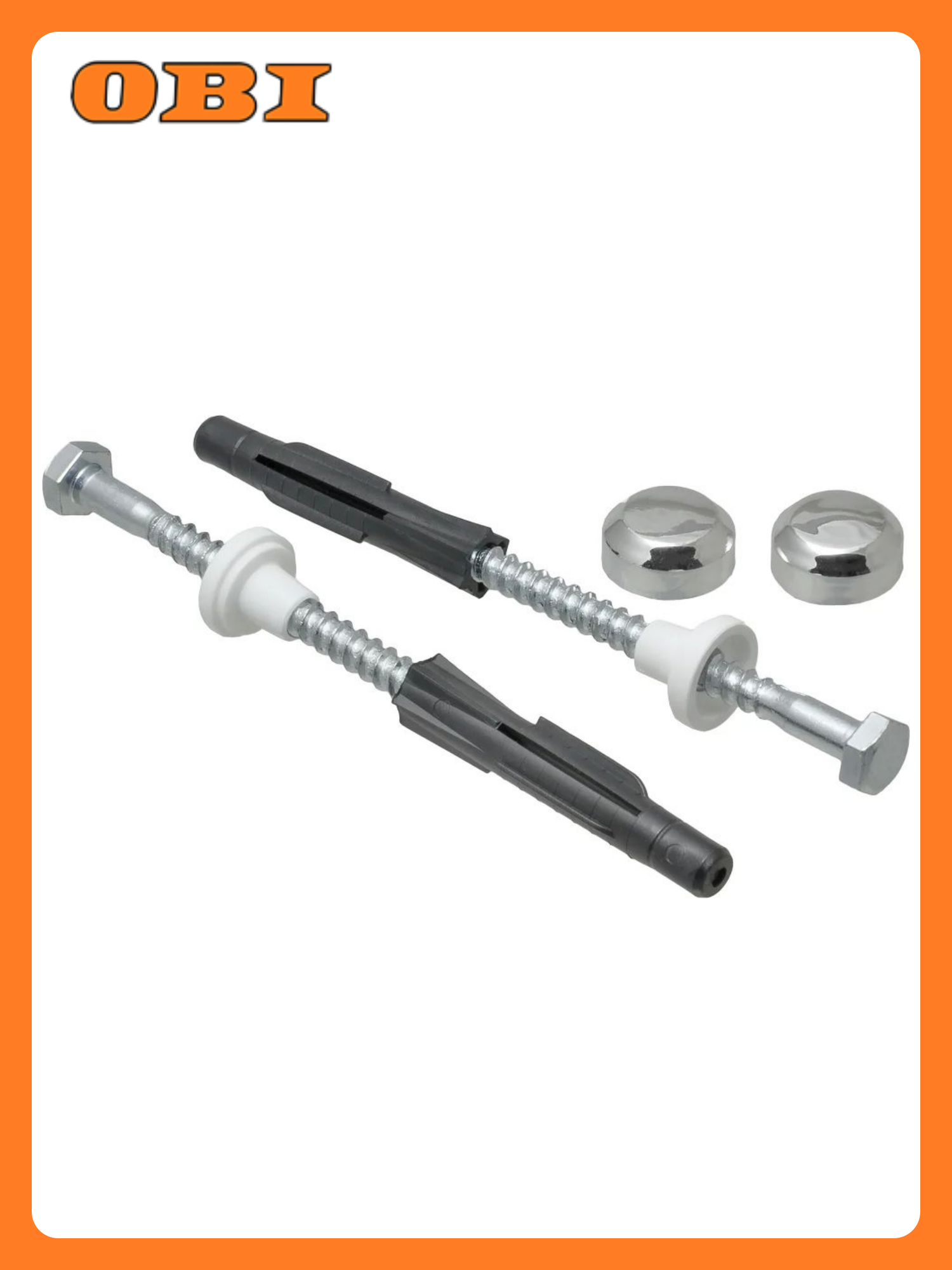 Крепление для унитаза MasterProf, хром, пластик, 7 см x 7 см