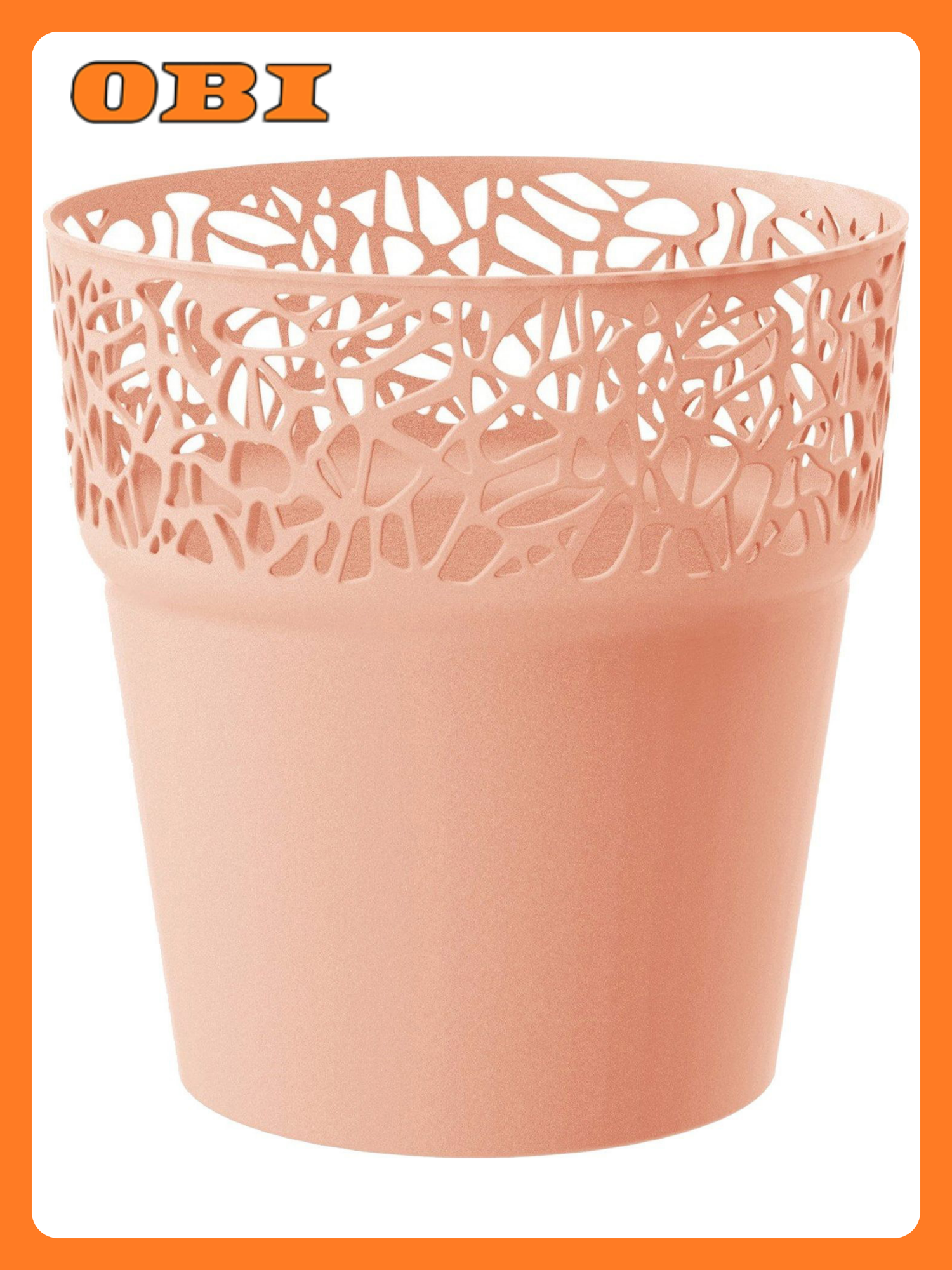 Кашпо Prosperplast Naturo d14,5 см полипропиленовое персиковое