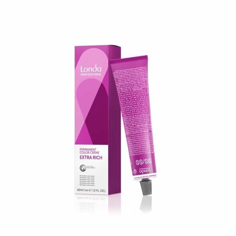 LONDA PROFESSIONAL Extra Rich 6/1 Тёмный блонд пепельный, 60 мл Стойкая крем-краска