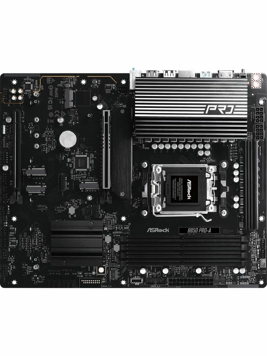 Материнская плата Asrock B850 PRO-A Socket AM5 AMD B850 4xDDR5 ATX AC 97 8ch(7.1) 2.5Gg RAID+HDMI