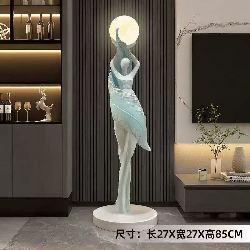 Торшер "Elegant Light Girl Art", смола, LED, сенсорное управление,85cm