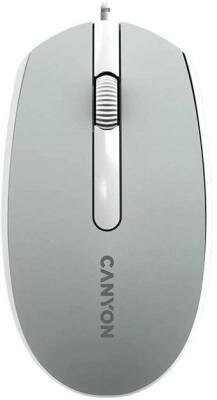 Canyon Wired optical mouse with 3 buttons, DPI 1000, with 1.5M USB cable, Dark grey, 65*115*40mm, 0.1kg