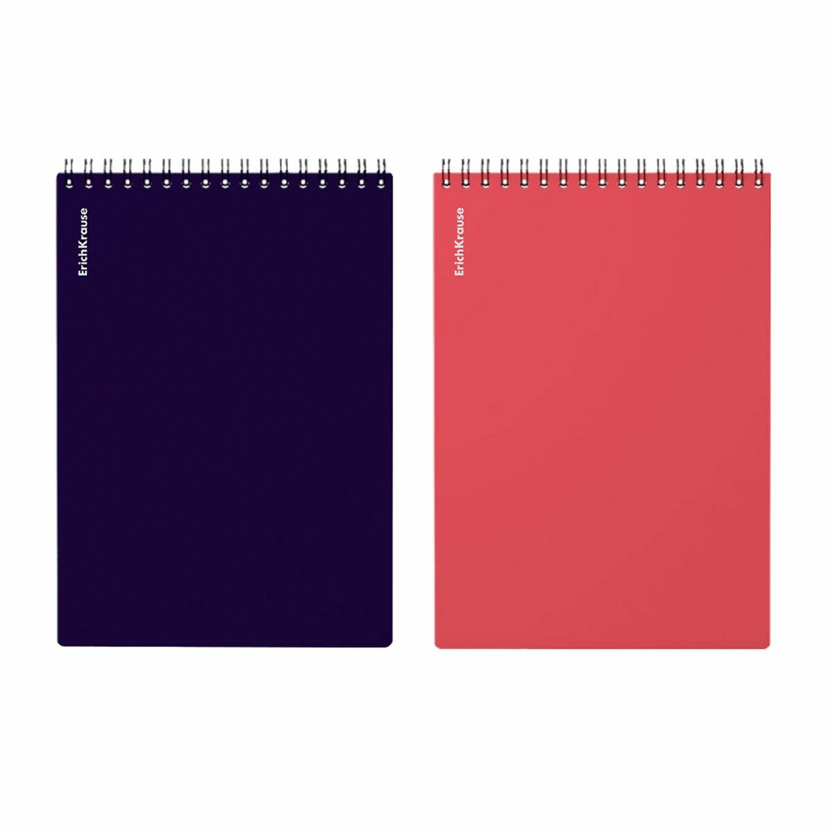 Блокнот А5 148х210 мм, 80 л, спираль, пластик, клетка, ERICH KRAUSE, "Reef", 63650 (63650), 2 шт.