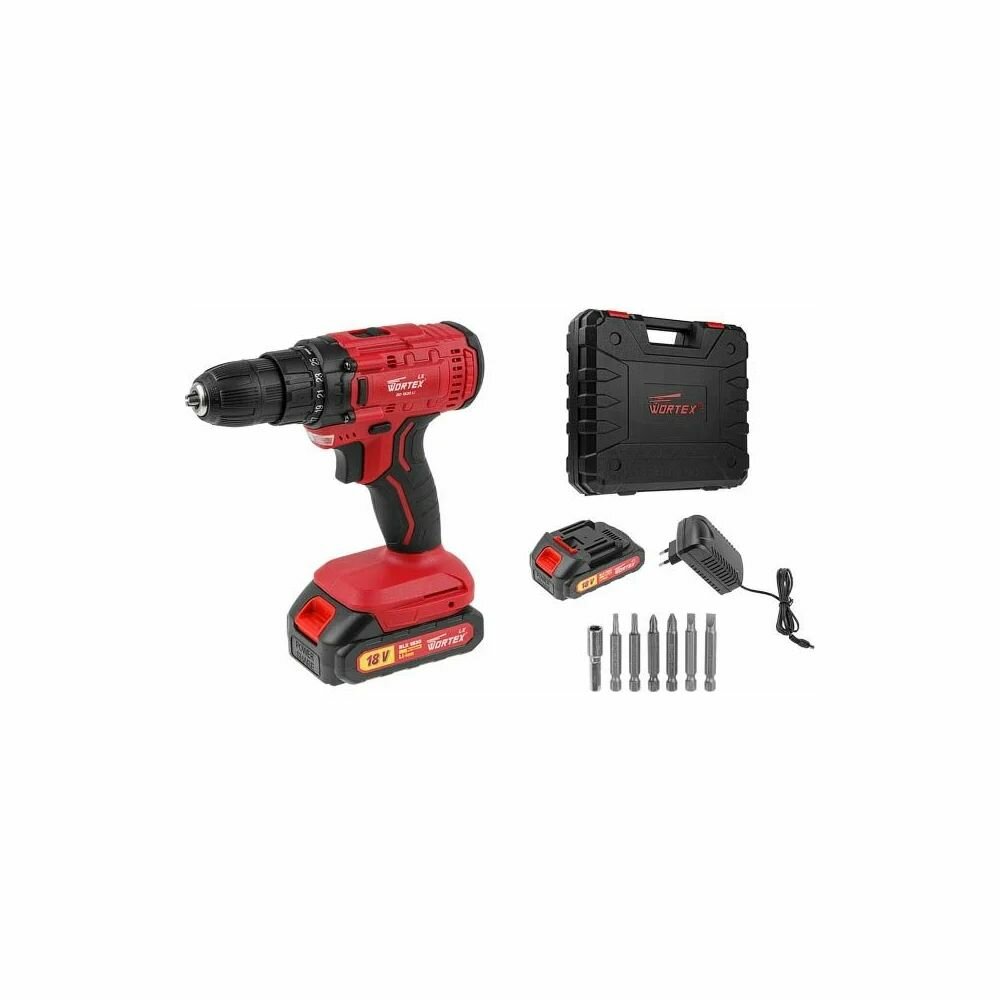 Аккумуляторная дрель шуруповерт WORTEX LX