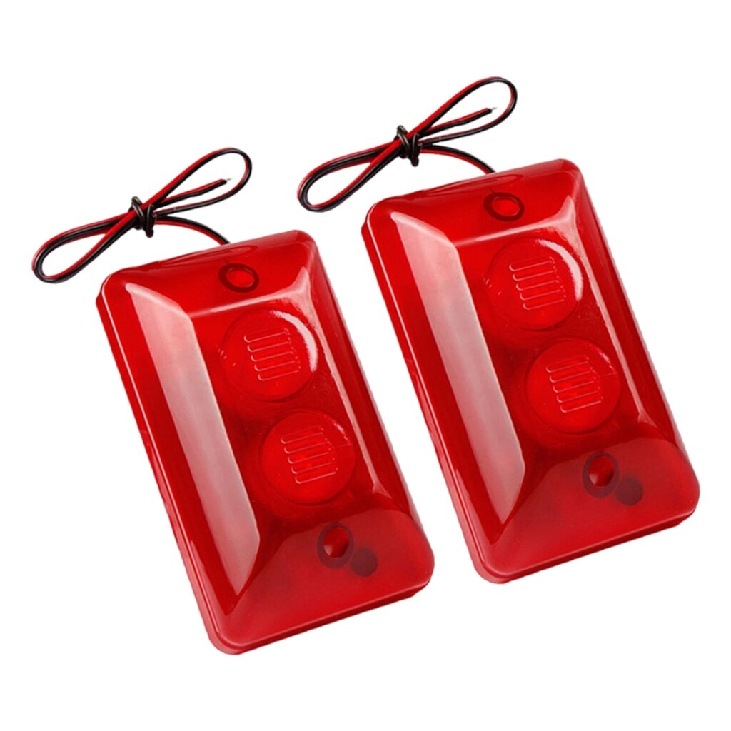 Настенная сирена охранной сигнализации 12 В 15 Вт с громким звуком 120 дБ и стробоскопическим светом, которую легко переносить для обеспечения безопасности заводского магазина