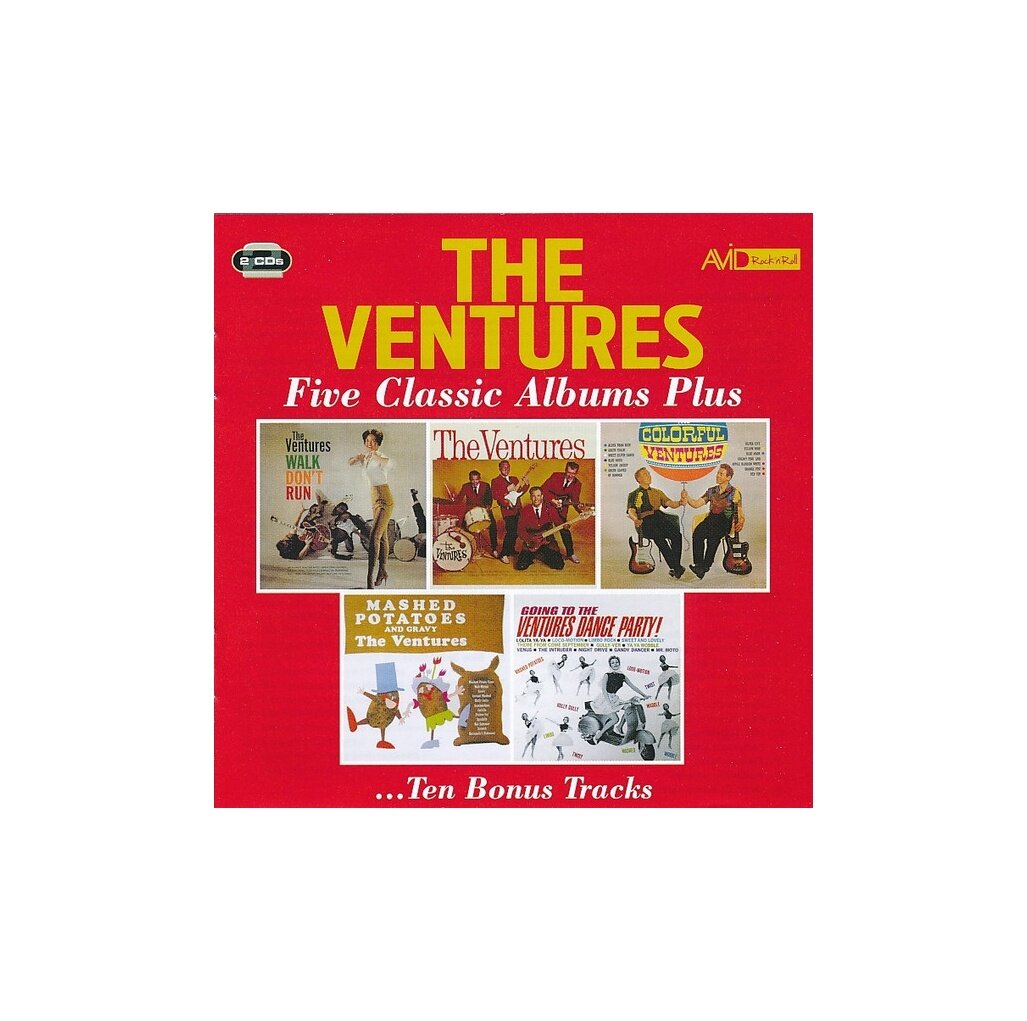 Диск The Ventures - Five Classic Albums Plus (2 CD)