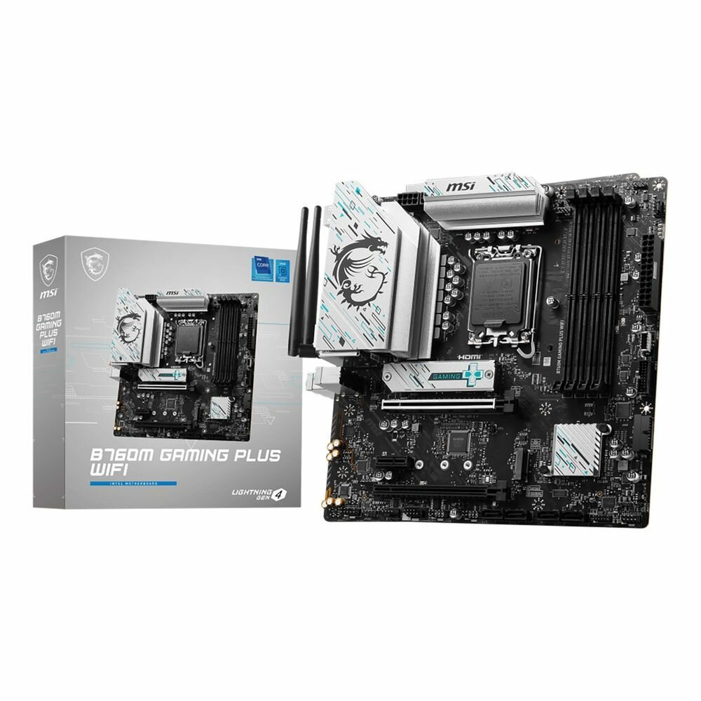 Материнская плата MSI B760M GAMING PLUS WIFI B760, LGA1700, mATX