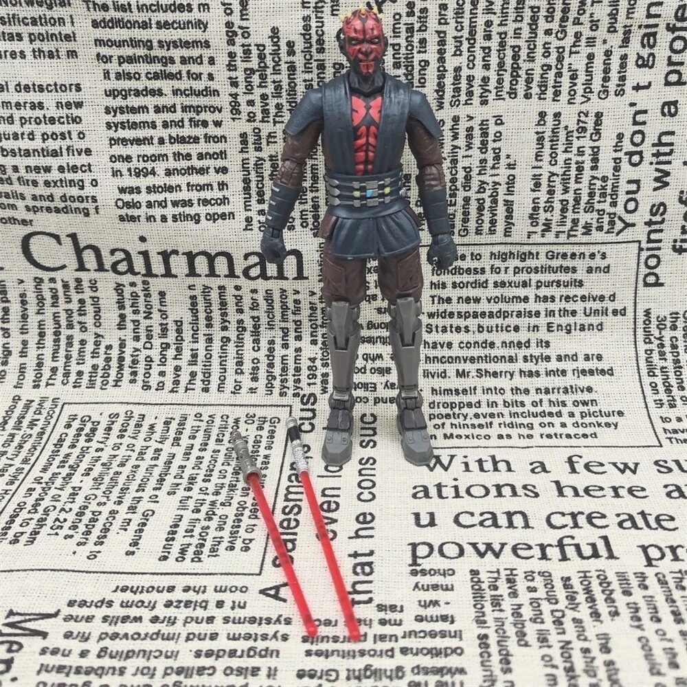 Hasbro Star Wars Darth Maul 6-дюймовые оригинальные оптовые товары, дефектная модель куклы, фигурка, подарок на день рождения