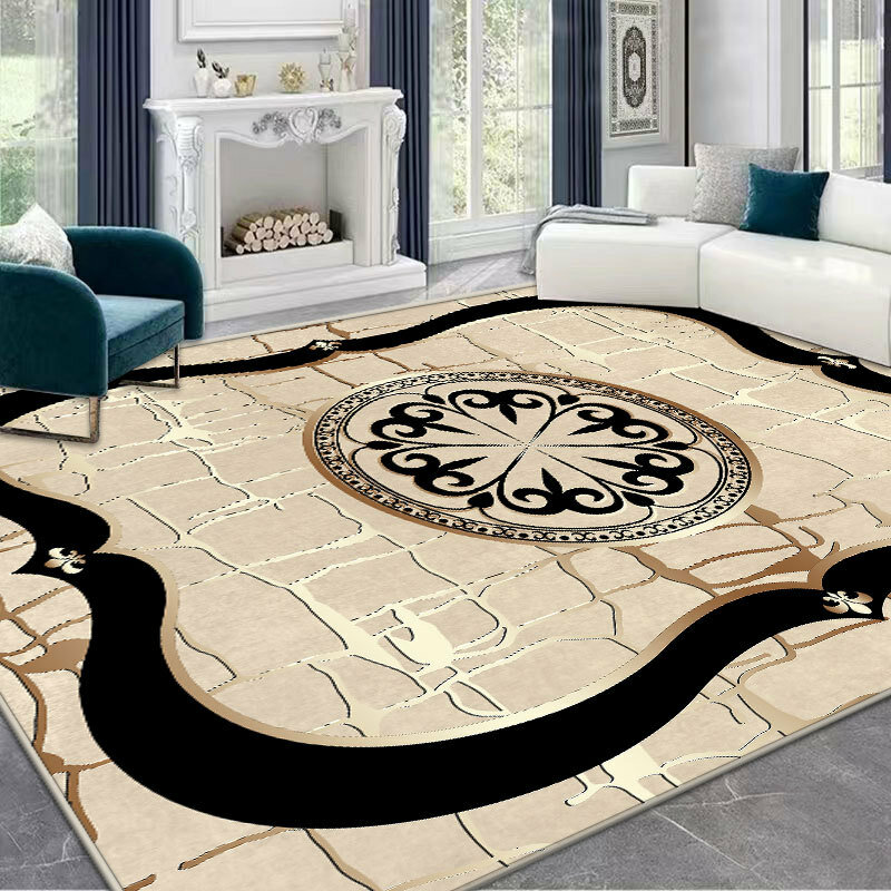 Ковер для гостиной из бархата с золотыми бриллиантами, ковер для гостиной в скандинавском стиле, 140*200 см