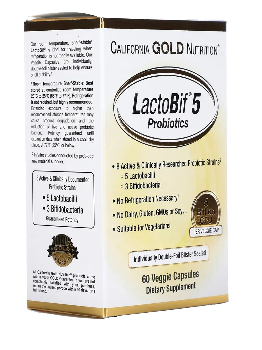 LactoBif 5 probiotics пробиотики, 5 млрд КОЕ