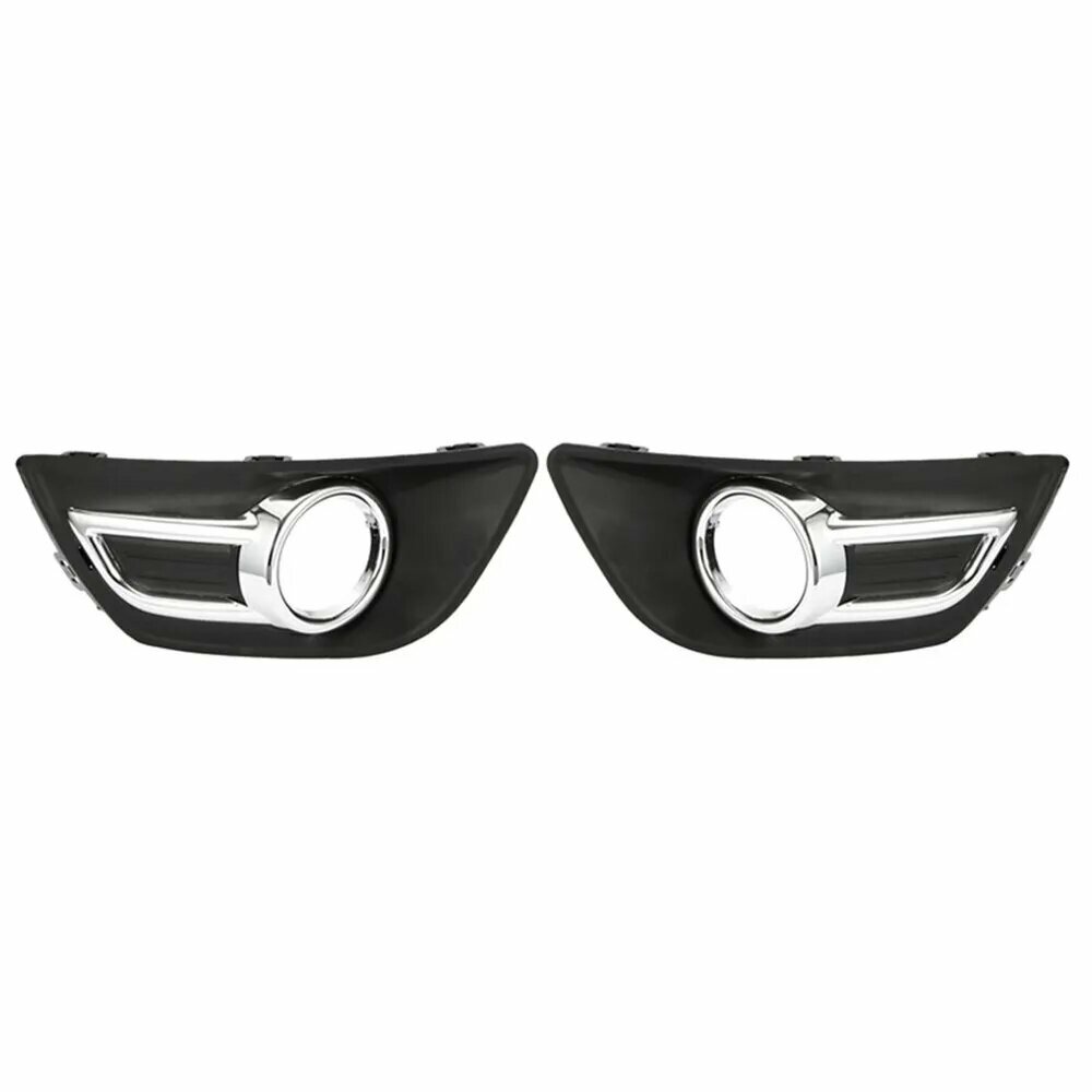 1 пара совместимых с Citroen C4 2008-2011 хромированная крышка передней противотуманной фары