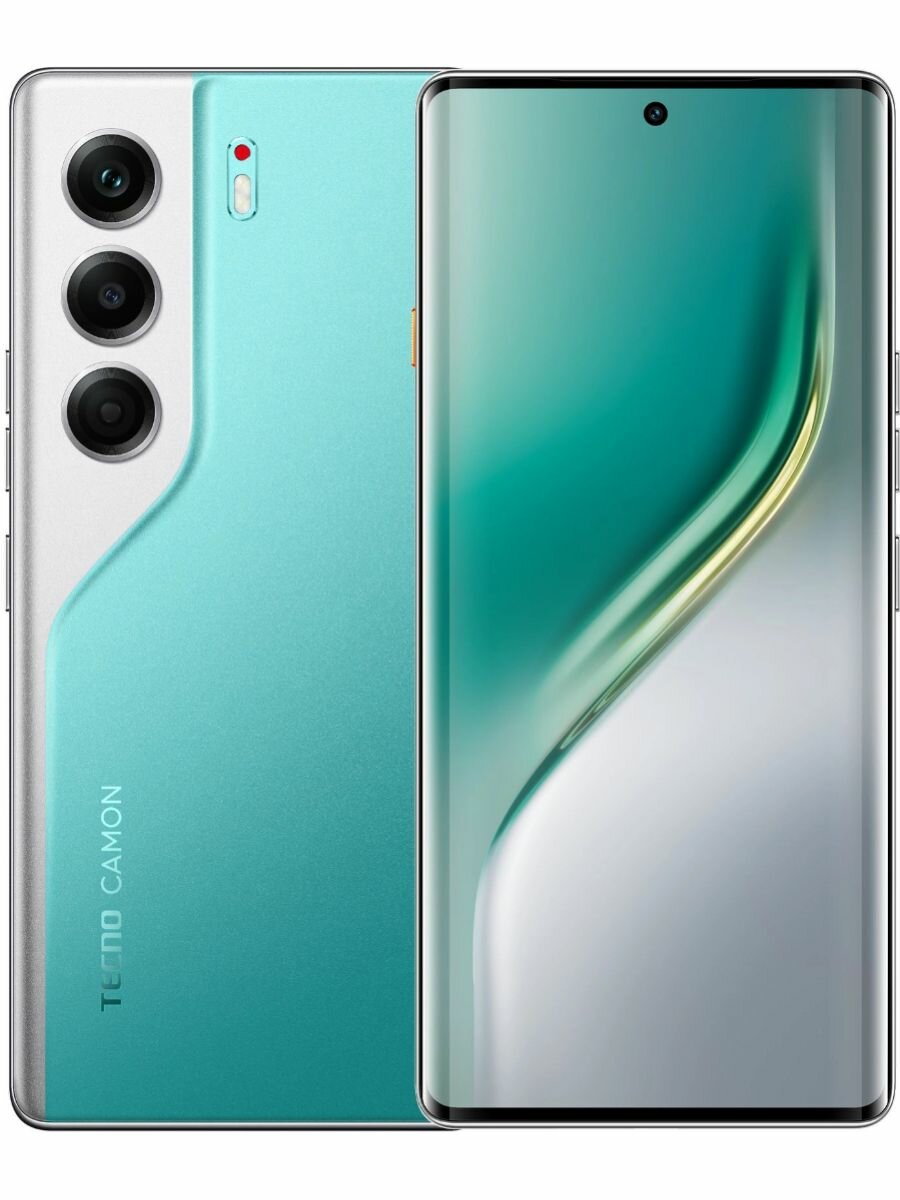 Смартфон Tecno Camon 40 Pro 5G, NFC, экран AMOLED, 8/256Gb, изумрудно-зеленый