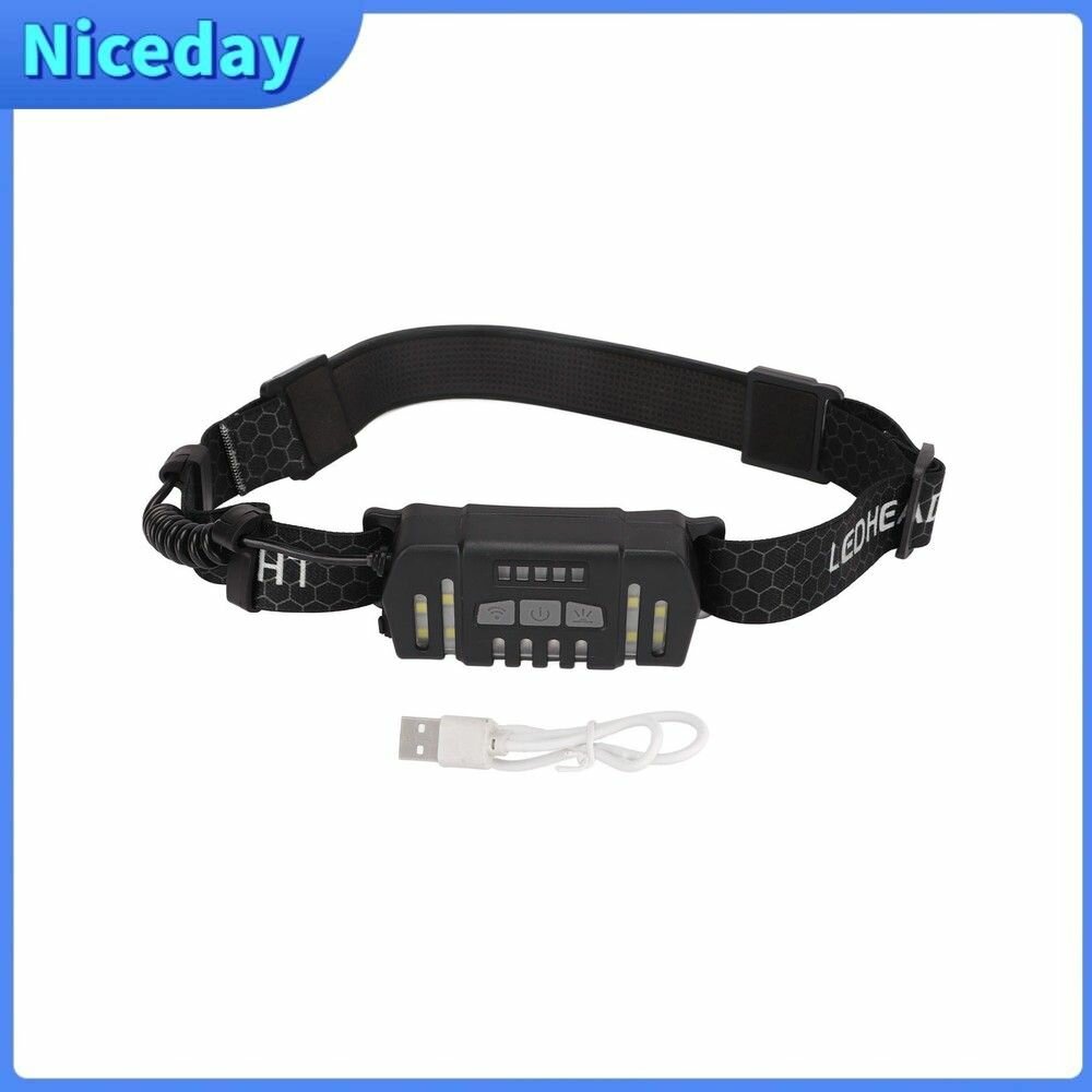 Светодиодный налобный фонарь XPG, индукционный, COB, USB перезаряжаемый для пеших прогулок, бега, ремонта