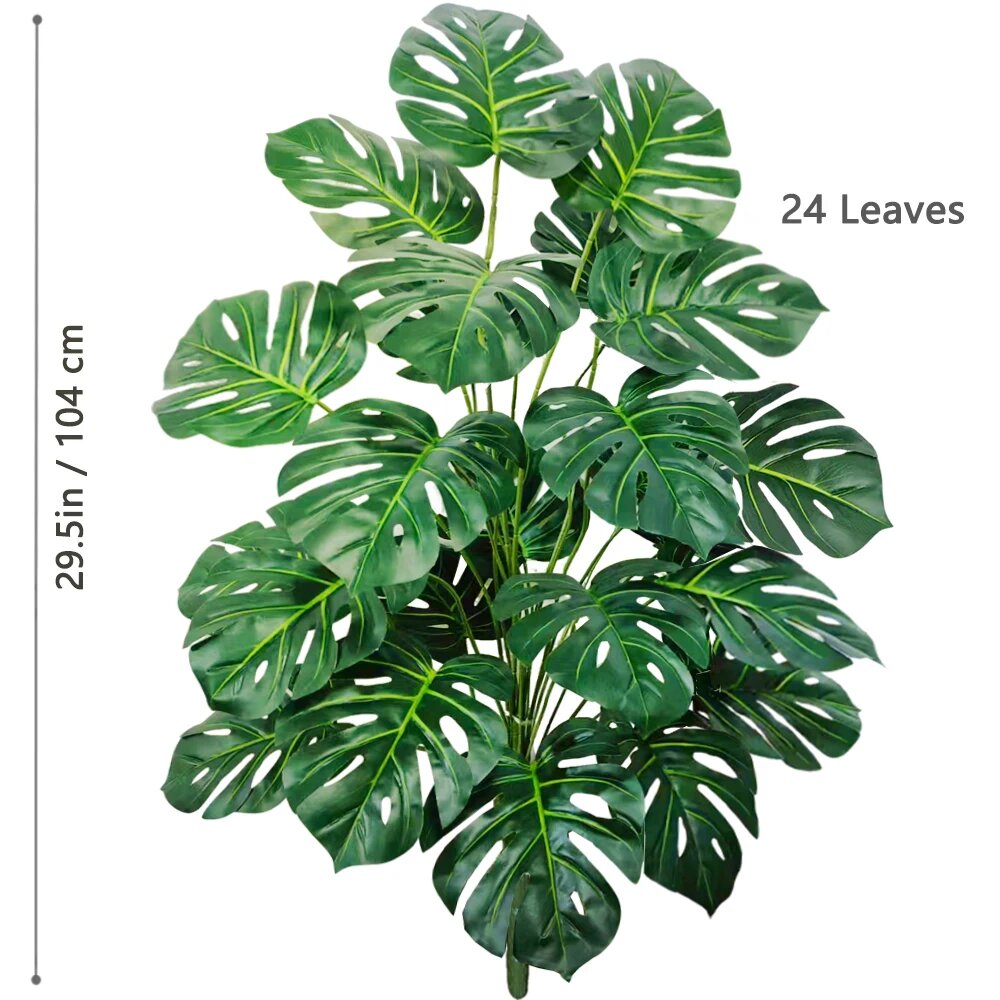 Искусственная монстера 29.5in/104cm, 24 листа, SL-GBY-24Y-104-T29