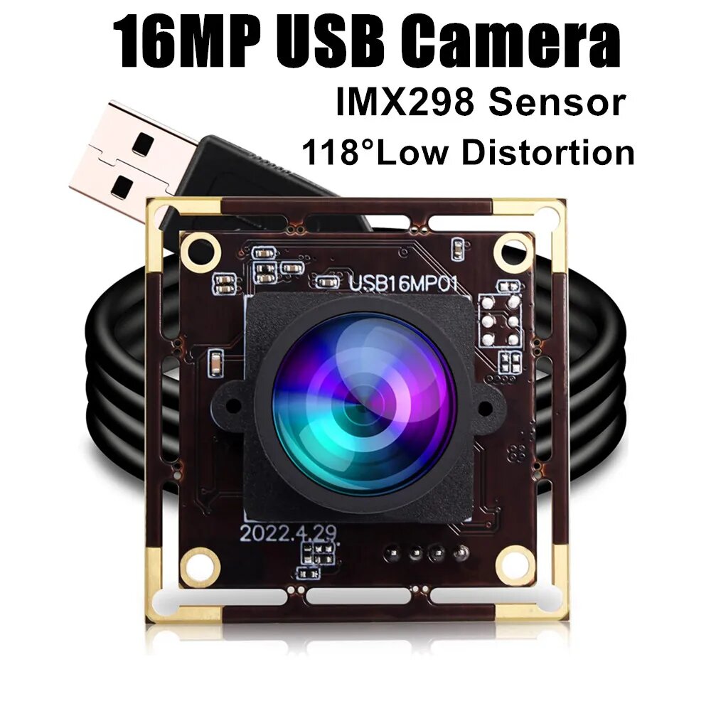 USB-камера 16MP, Sensor Size: L75 lens 76degree — фото 1