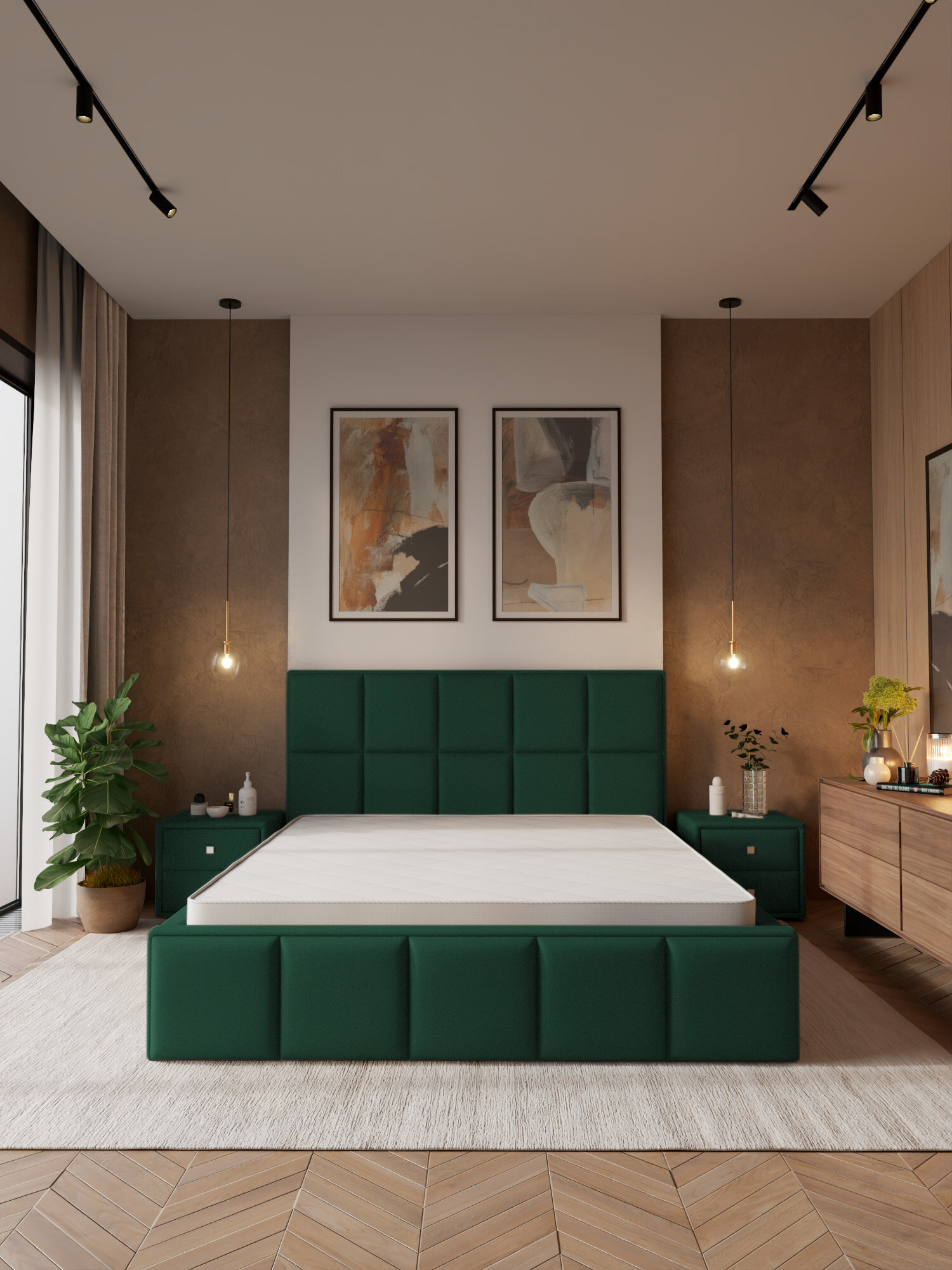 Кровать двуспальная 160х200 с подъемным механизмом, Флоренция макси с мягким изголовьем для дома и спальни, ортопедическое основание, ящик для белья