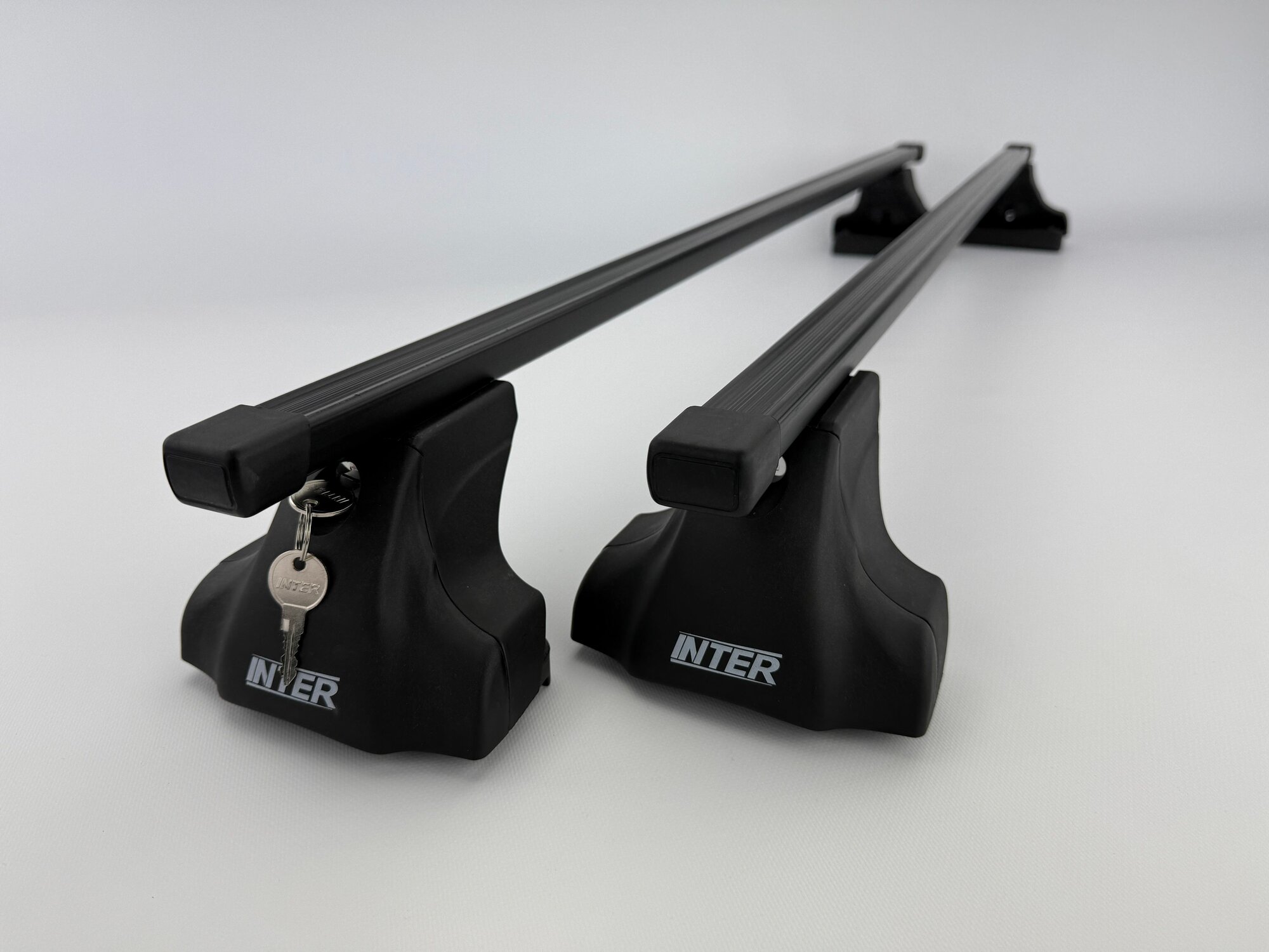 Багажник на крышу Мазда СХ 5 2011-2016 Mazda CX-5 I, Крепление Inter Spectr в штатные места автомобиля со стальными поперечинами + замок