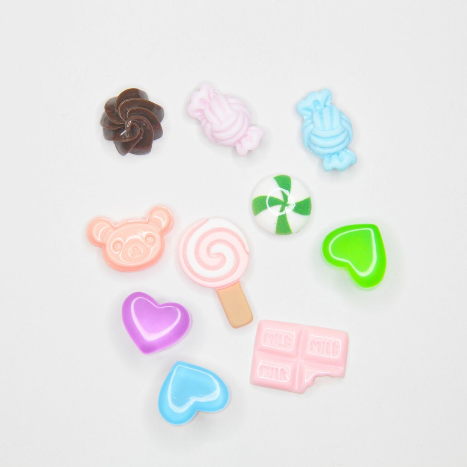 Большие 3D фигурки Zoo Nail Art «Рандомный набор» 1876 10 шт для дизайна ногтей и DIY