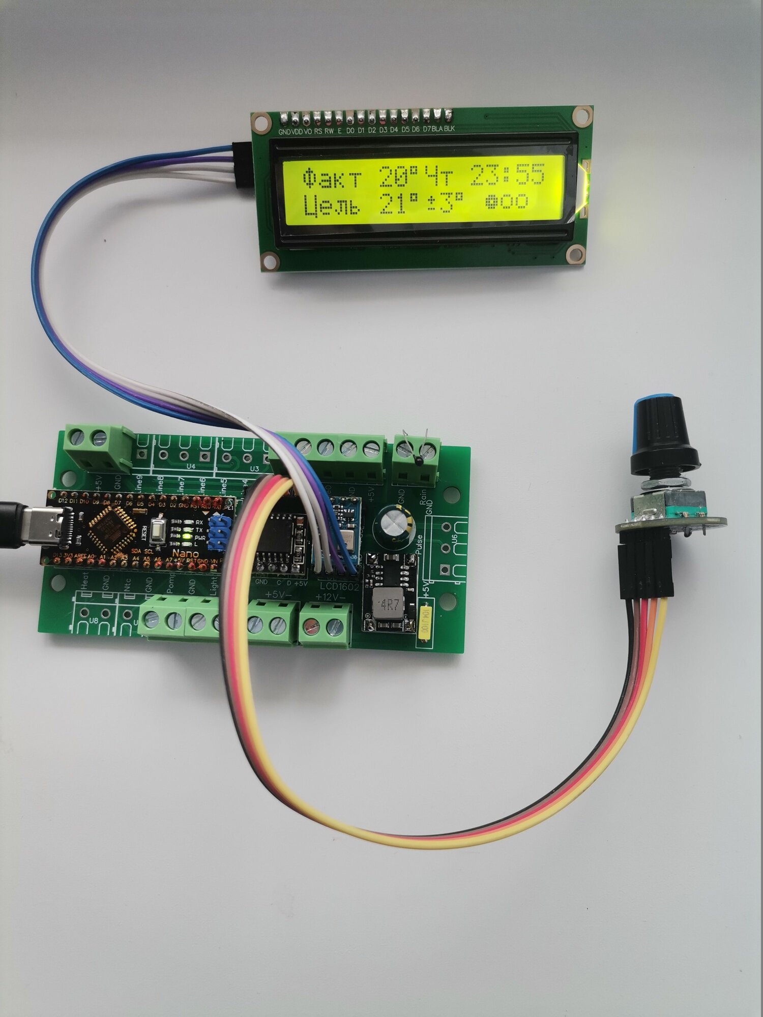 Русскоязычный контроллер накопительного водонагревателя iВодогрей 1