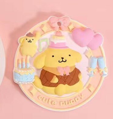 Pudding Dog Непокрашенная гипсовая фигурка для детей. Набор рисования DIY