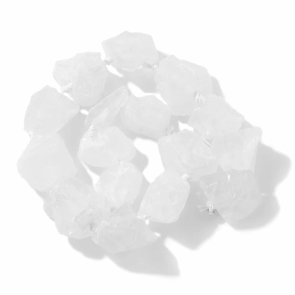 RISYF Необработанные бусины из камня 20-30 мм Белый, 2 PCS, NO.6 Clear Quartz