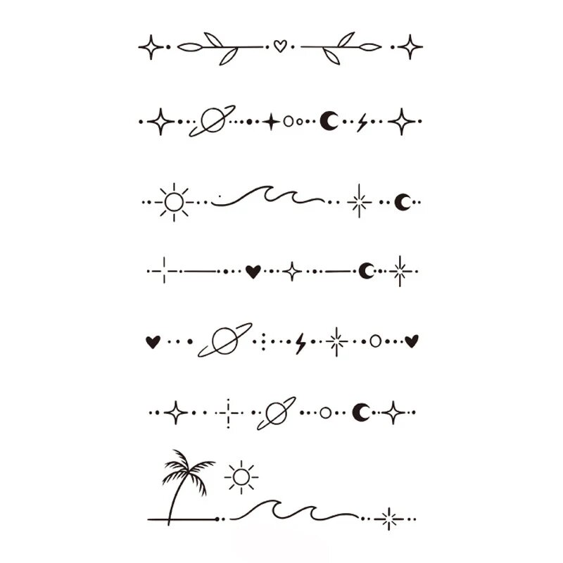 Временные татуировки MOLOOP Черный цвет 18