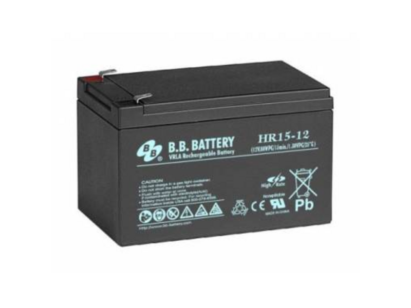 Аккумуляторная батарея HR 15-12 (12в 15ач дхшхв 151x98x94 мм, масса 4,2 кг) клеммы F2