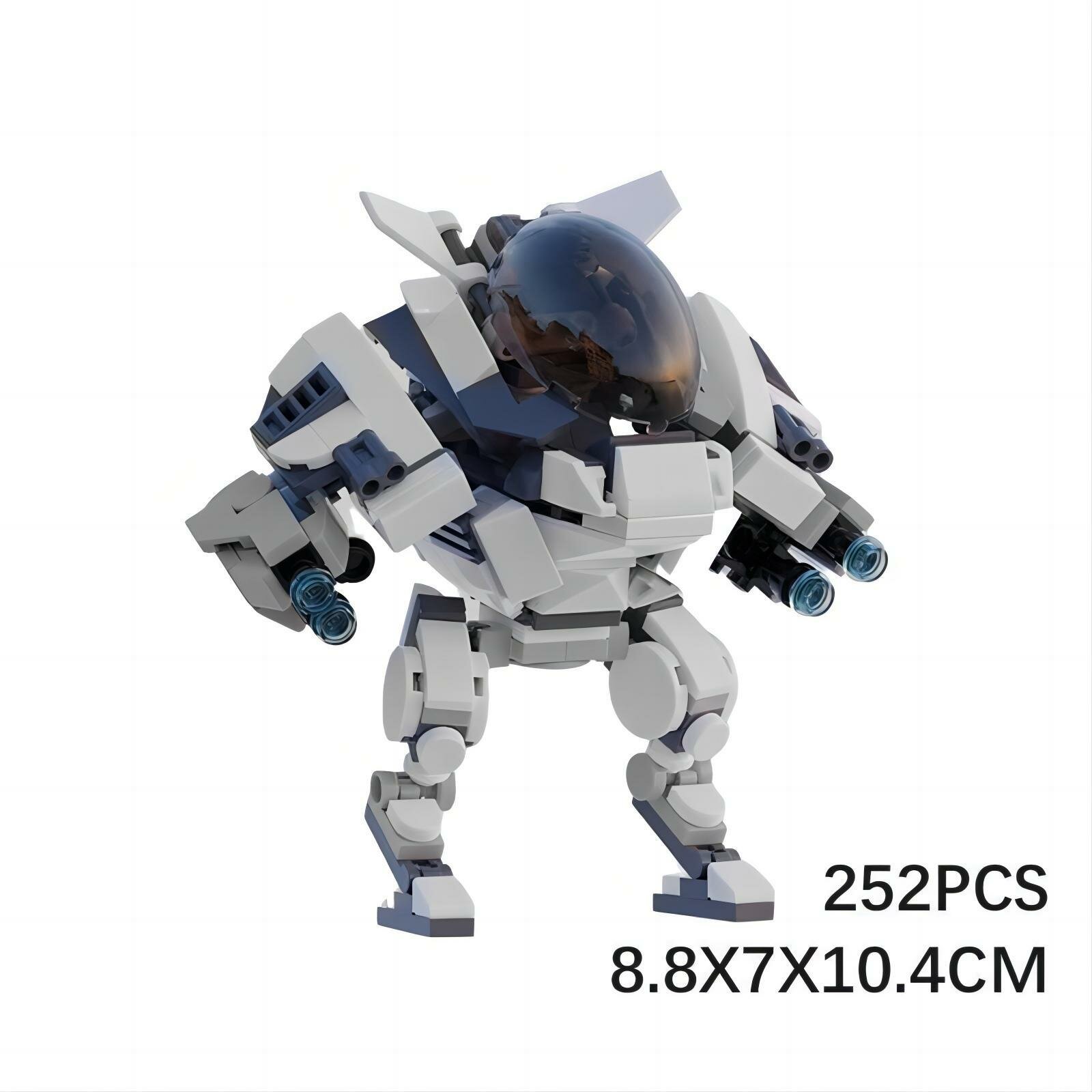 MOC строительные блоки тактический боевой мех модель мелкие частицы головоломки строительные блоки игрушечные украшения