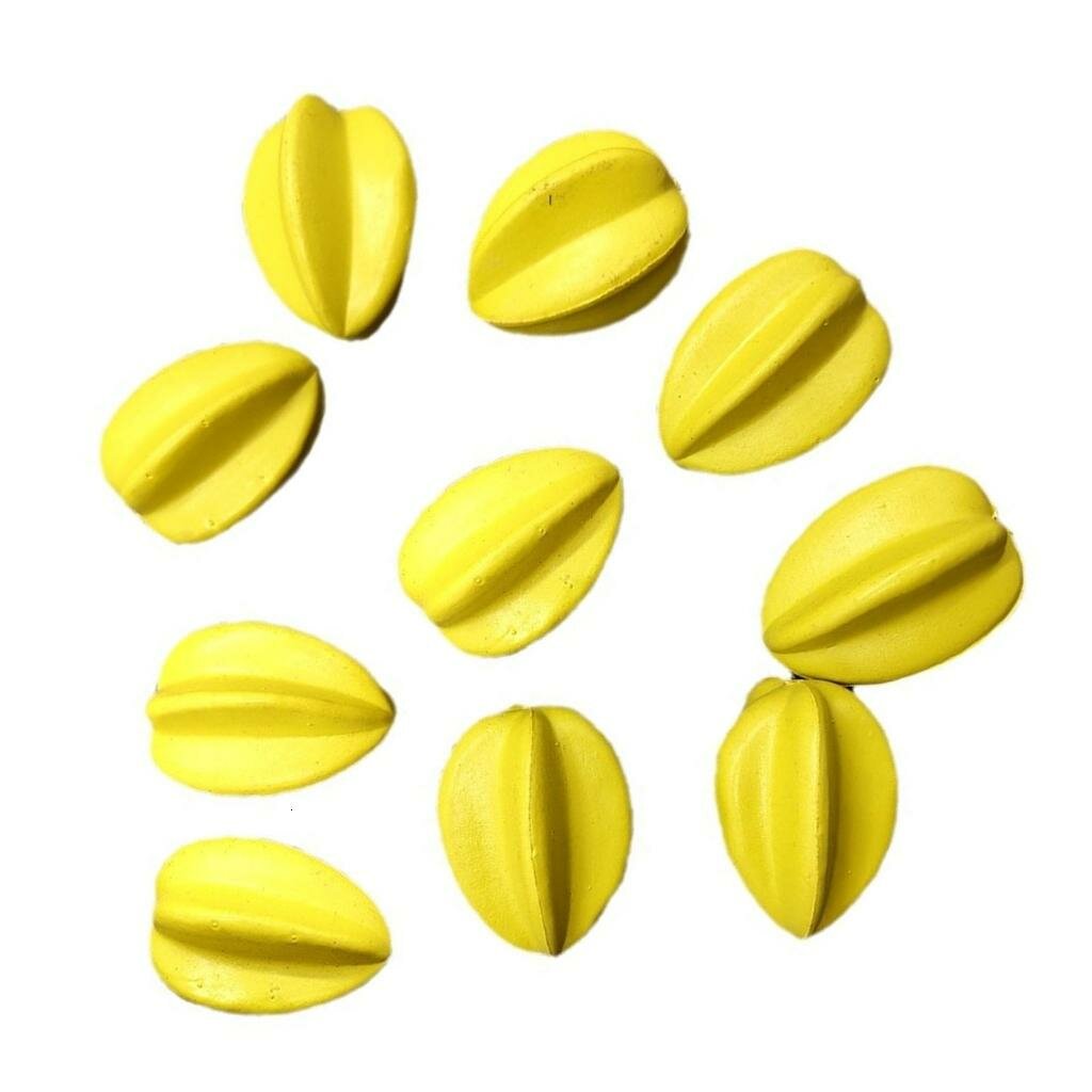 Искусственные карамболы, 10 шт, Желтая карамбола