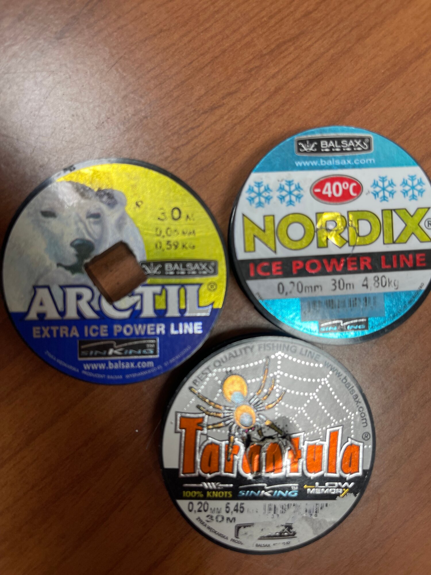 Зимняя монофильная Леска BALSAX, набор 3 шт по 30м. (0,20мм/4,80кг; 0,20мм/5,45кг; 0,06мм/0,59кг)