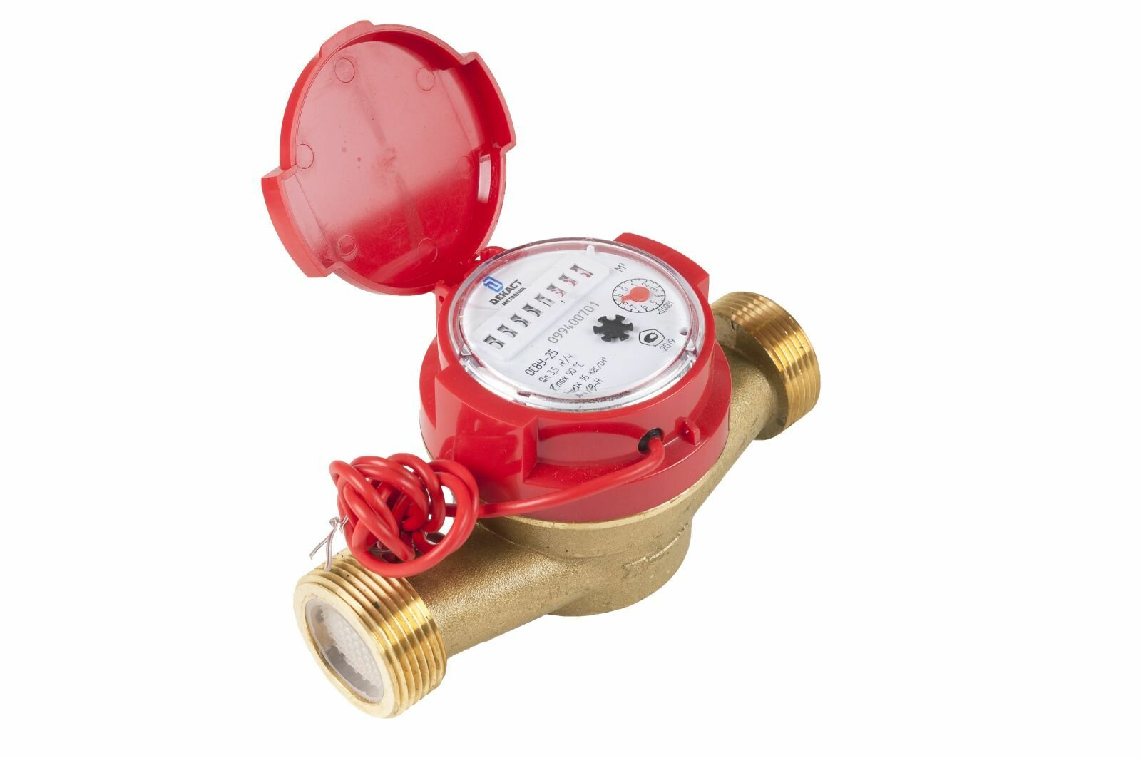 Счетчик воды Декаст с импульсным выходом, диаметр условного прохода 25 мм