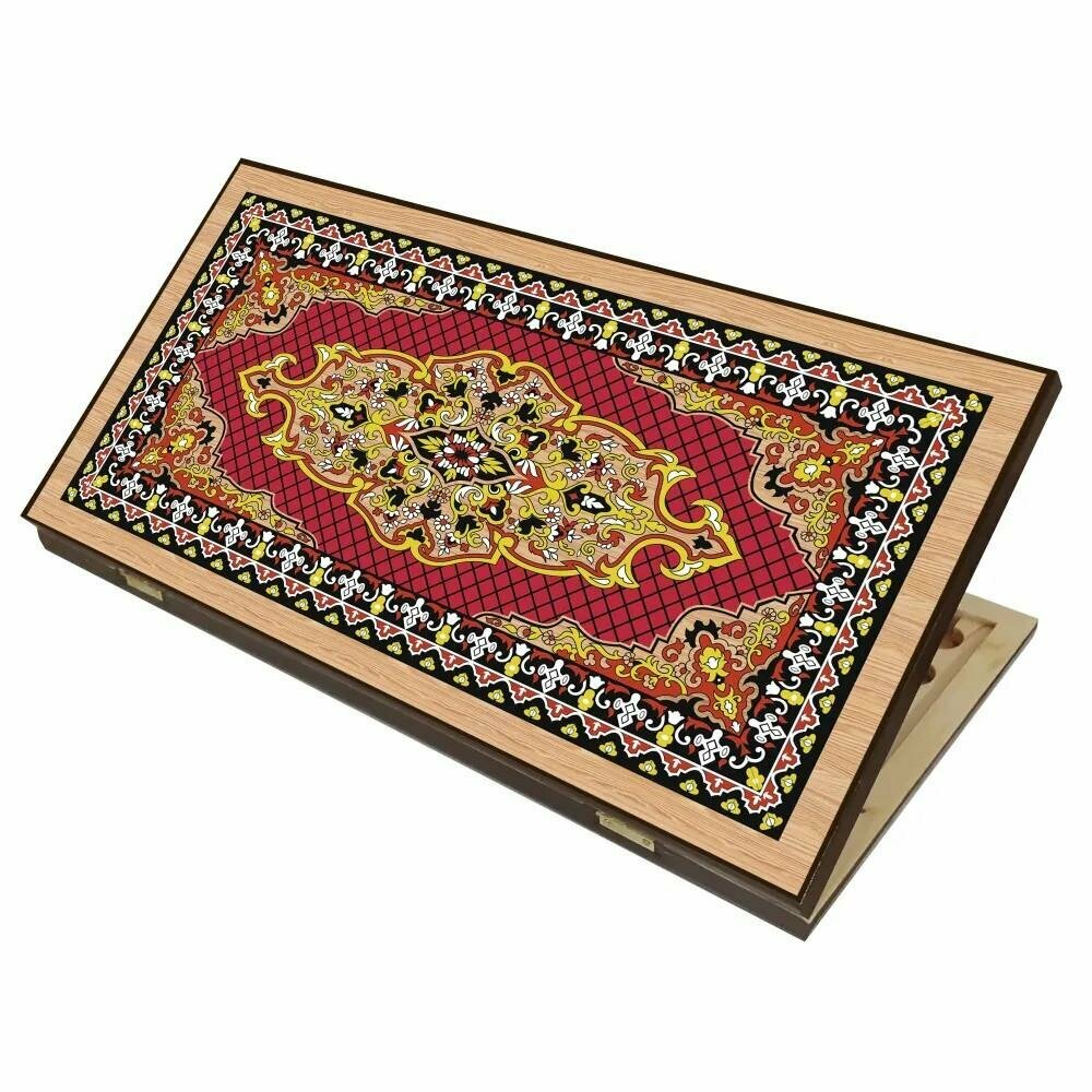 Нарды + Шашки Сирия Красные большие (Россия, дерево, 60 см), Partida 62393 Partida