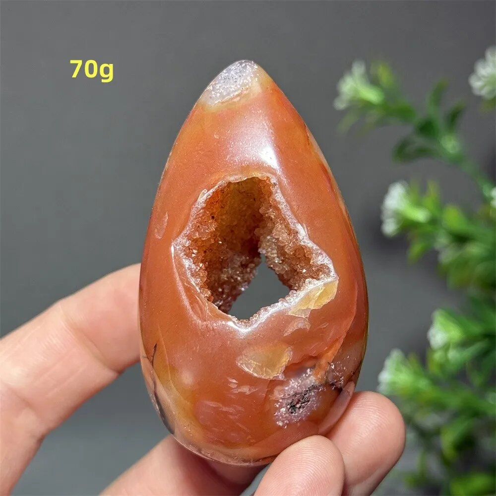 Сердоликовое хрустальное яйцо A15 70g