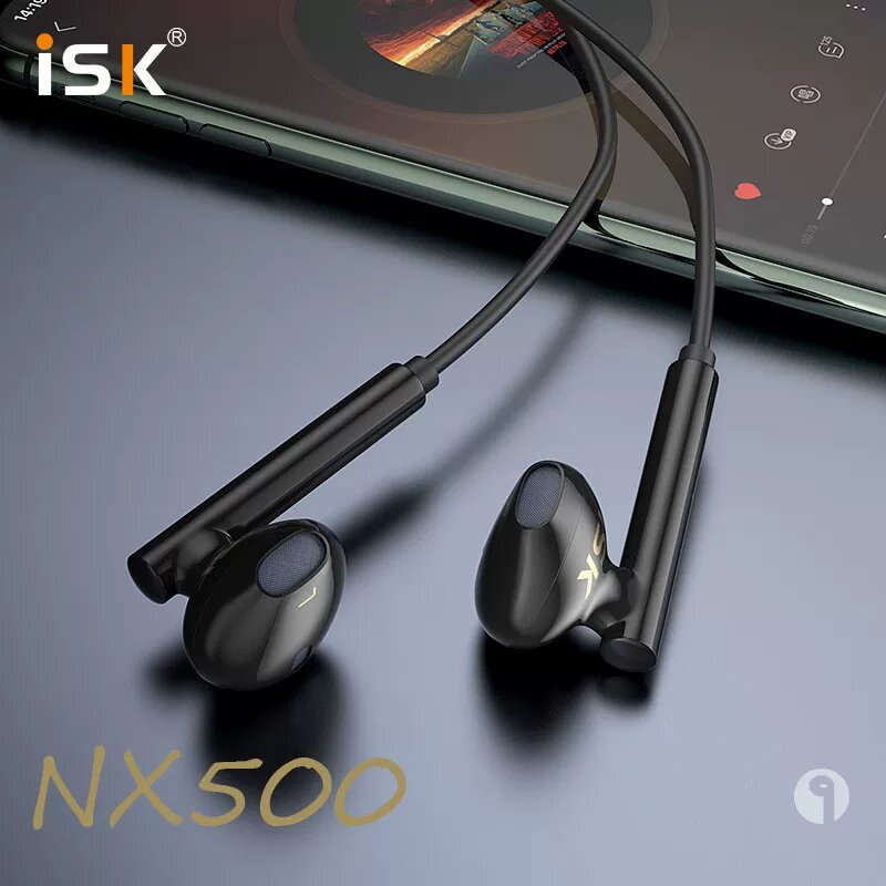 ISK NX500 Вкладыши-мониторы HIFI для караоке, записи и стриминга — черный