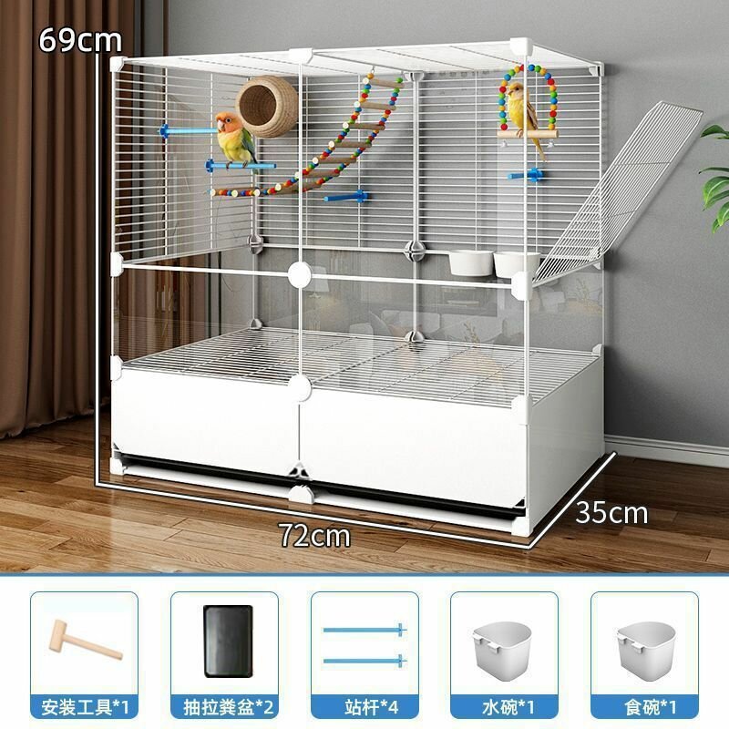 Клетка для птиц, клетка для попугаев, клетка для волнистых попугаев, клетка для корелл, большая роскошная вилла, маленькая клетка для птиц, защищенная от солнца, для домашнего использования