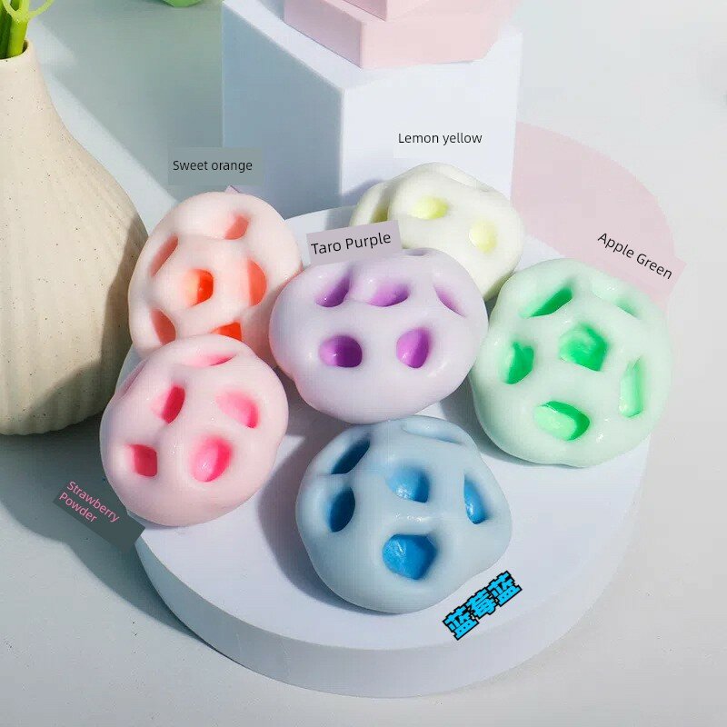 Мягкая игрушка-антистресс «Кошкин семейство» (мать и детеныш) из ледяного риса, ручной работы, формируемая под