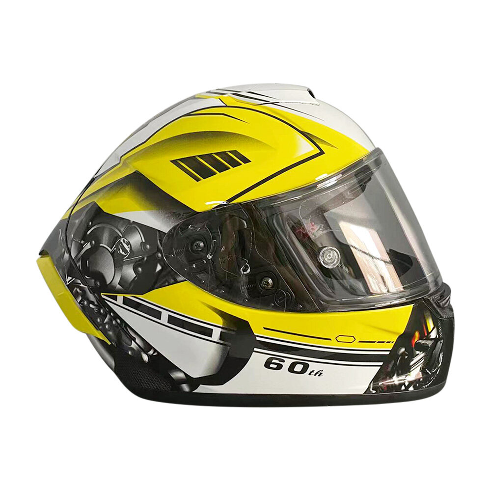 Мотошлем Полноформенный Мотоциклетный Шлем Мотоэкипировка Для Райдеров Всесезонный Материал ABS+Хлопок Обхват Голови 55-56см(S), 57-58см(M), 59-60см(L), 61-62см(XL), 63-64см(2XL) Размер Упаковки 39.5*26*27см Вес Упаковки 2000г Пакетный Список 1*Мотошлем