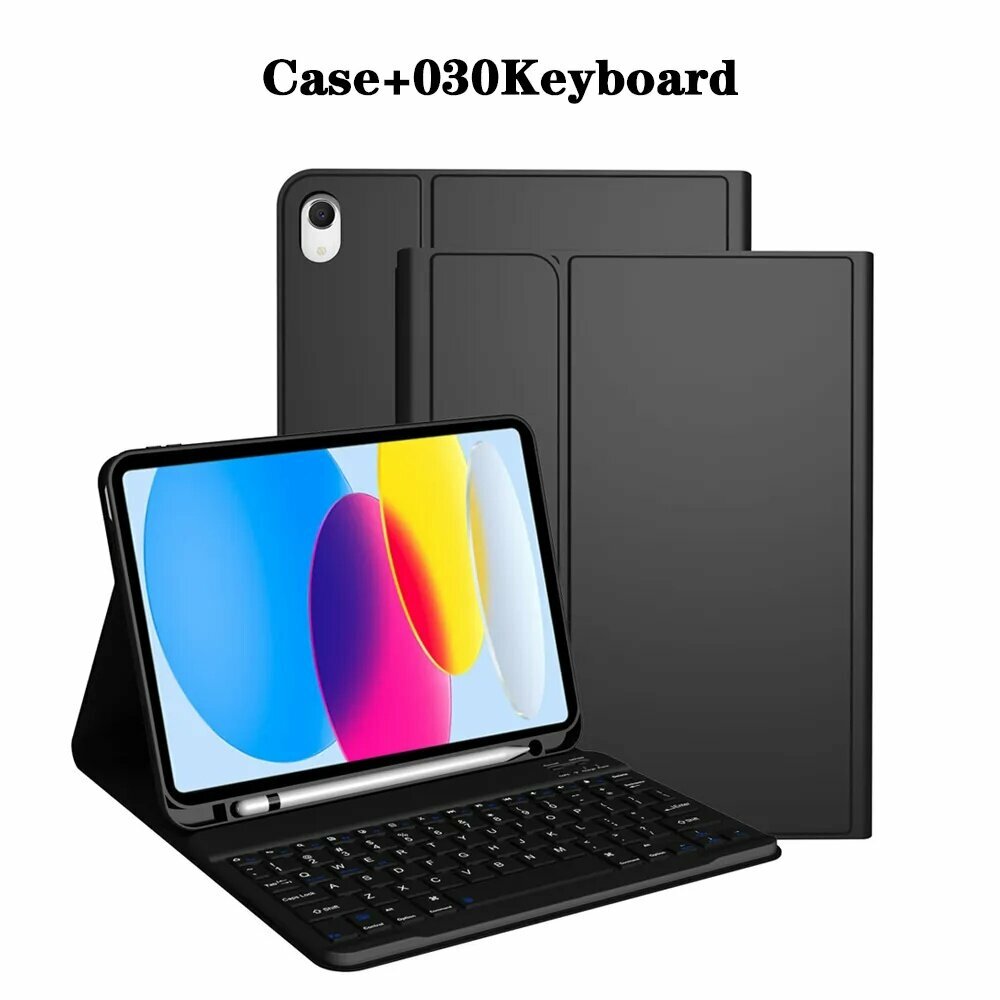Чехол для планшета iPad 10th Generation 10.9 дюймов, Чехол для планшета iPad 11 дюймов A16 2025, русская клавиатура