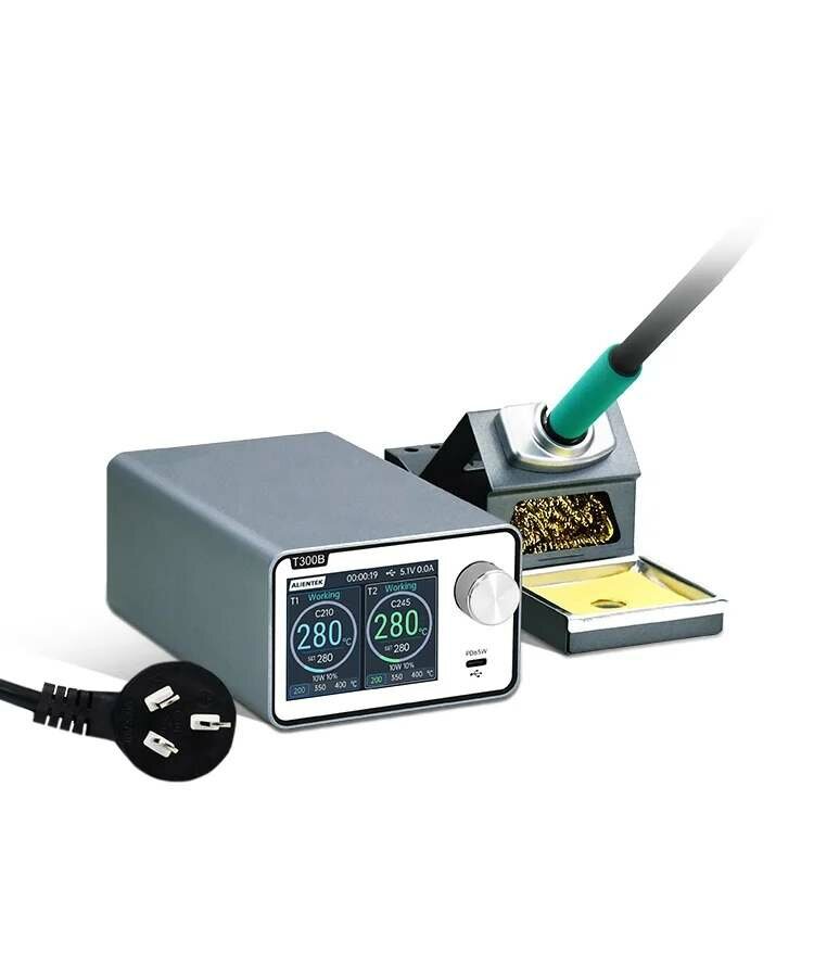 Паяльная станция Alientek T300B (тип 210 и 245), 160 Вт, с цифровым дисплеем