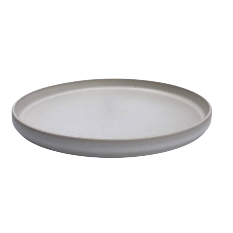 Тарелка 25 см Kenai Ceramics Nordline, цвет экрю, керамика Stoneware, коллекция Snowfall