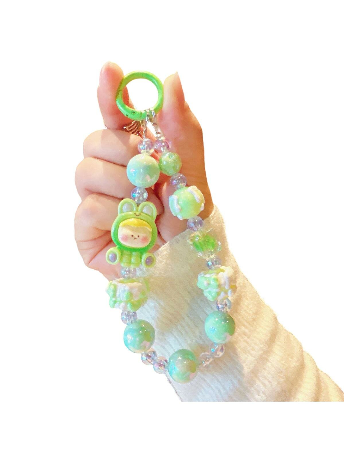 Красочная цепочка для телефона из бисера, автомобильные брелки, камера, рюкзак, подвеска для телефона