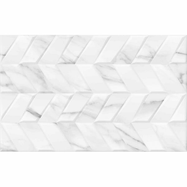 Gracia Ceramica Плитка Нова белый низ 02 мат 25x40 8 мм арт. 010100001572 (цена за 1.4 м2)