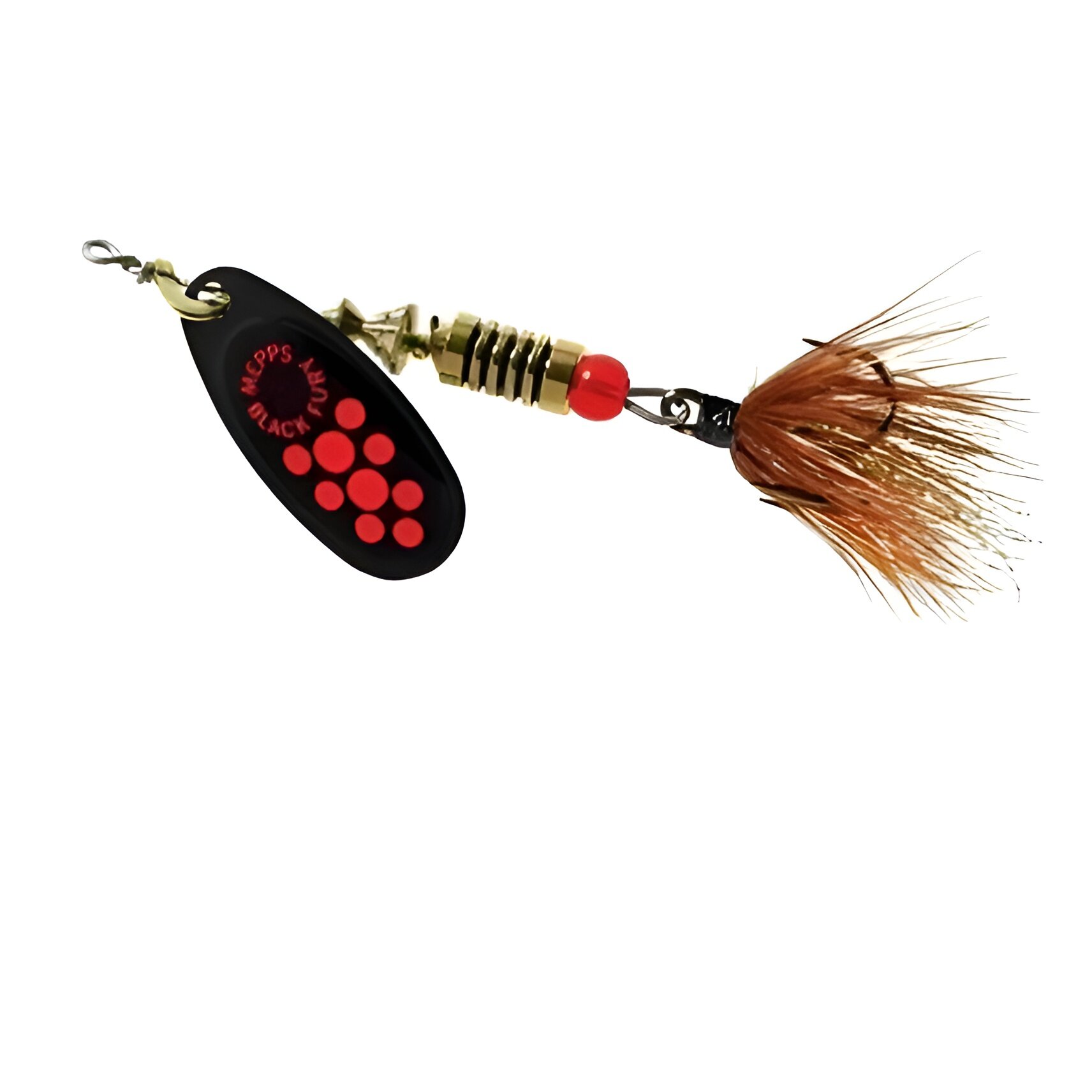 Блесна вращающаяся Mepps BLACK FURY MOUCHE, 1, Black/Orange, 1 шт.