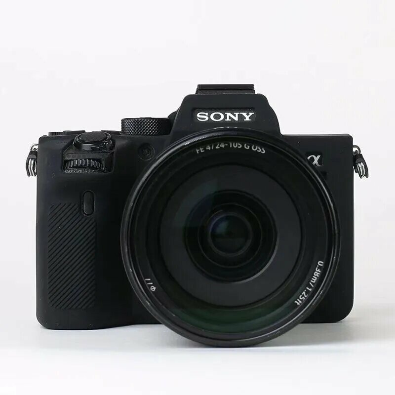 Защитный силиконовый чехол для фотоаппарата Sony A7R IV/ A7R4/ A7R mark IV ультра-тонкая полимерная из мягкого качественного силикона