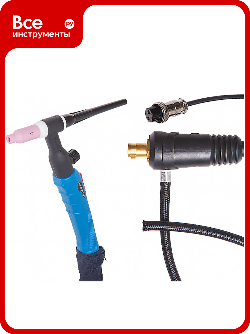 Горелка сварочная TIG WGT-26V 4 м, 250 А SOLARIS WGT-26V450